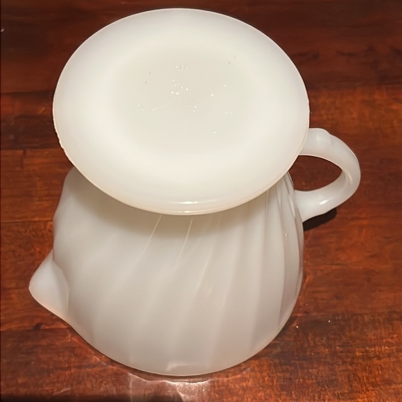 Fire King | Kitchen | Vintage Fire King Milk Glass Creamer Cream ...